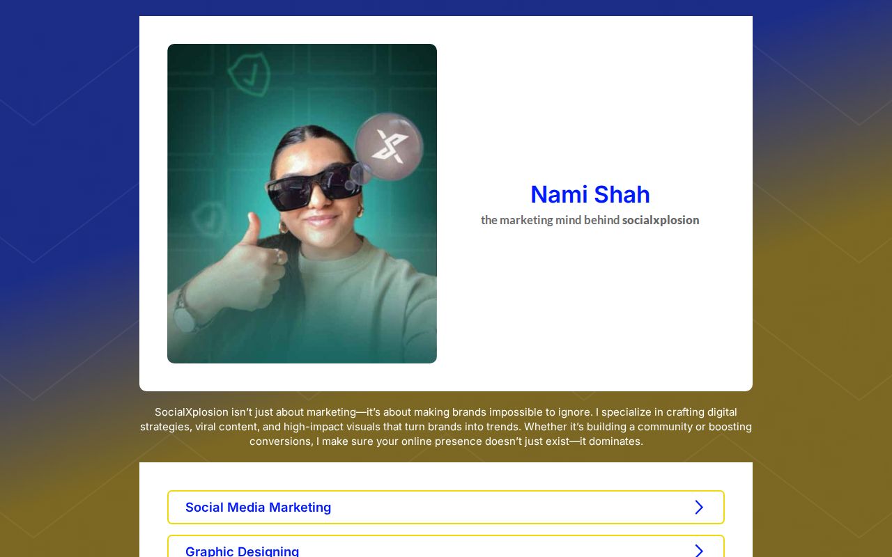 Nami Shah - Social Media Marketing